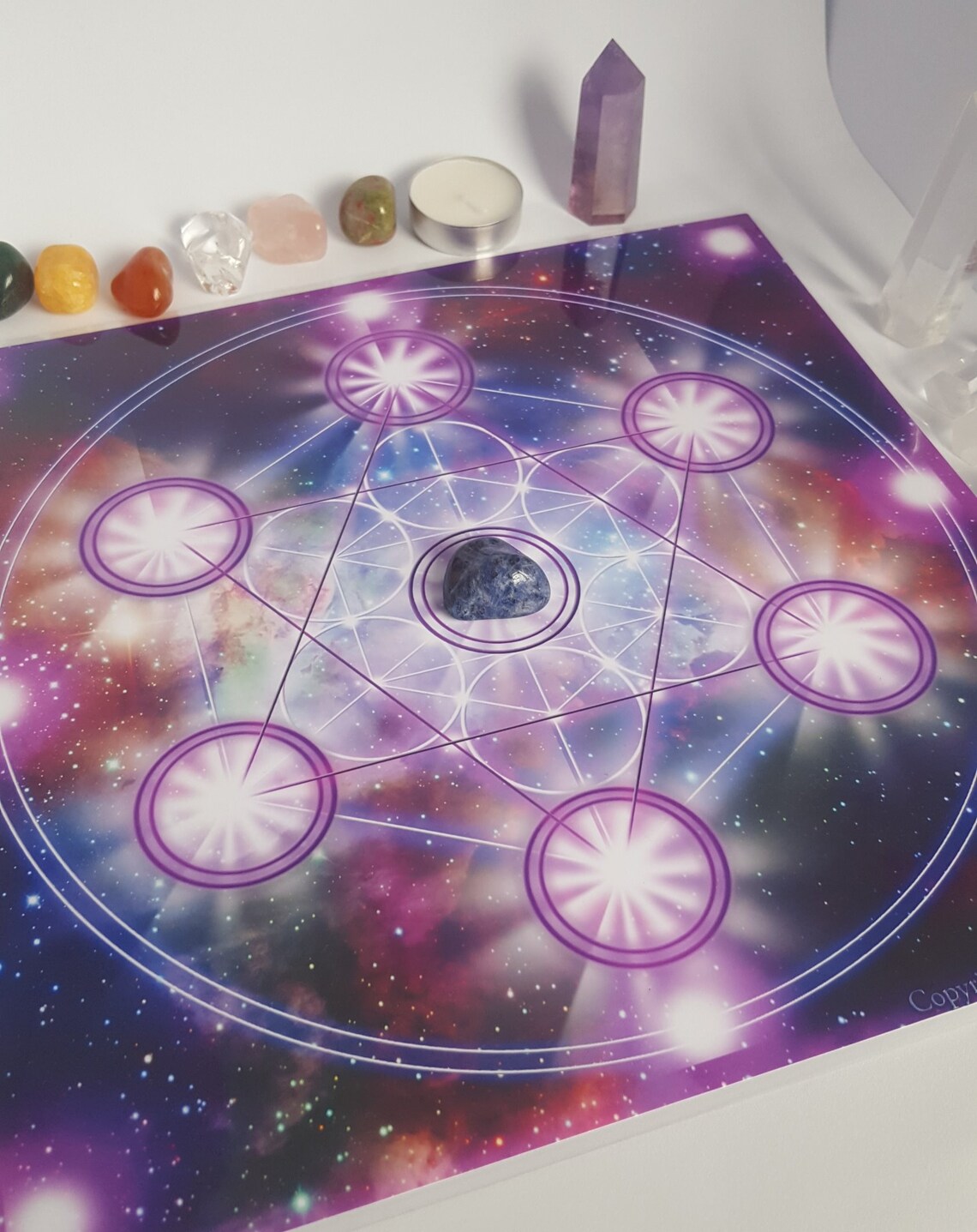 Metatron's Cube Crystal Grid Stars /manifesting Crystal Grid/altar ...