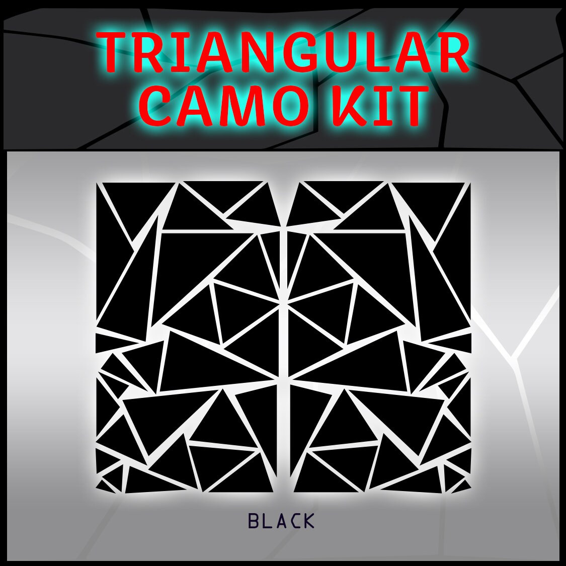 Vinyl Car Side Graphics Decal Universal Triangular Camo - Etsy