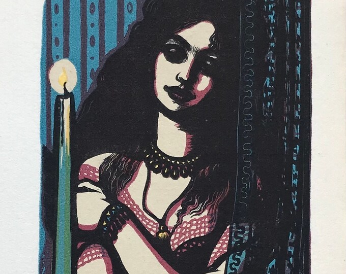 1960 JOHN PETTS Colour Engraving. Printed by Golden Cockerel Press on ...