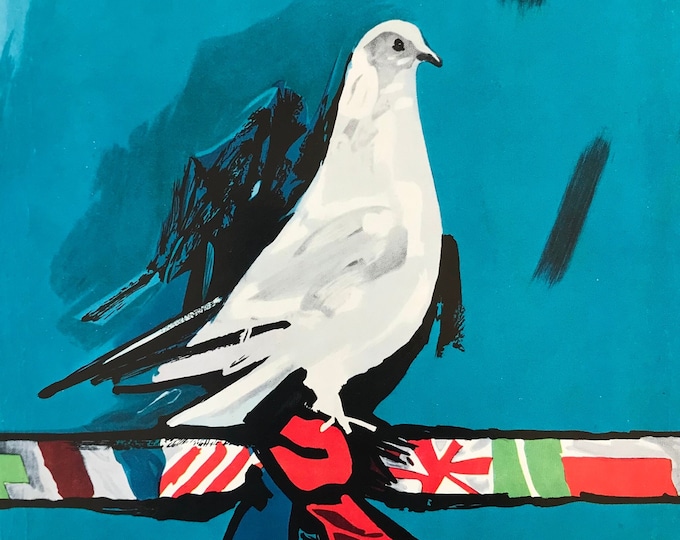 1956 HENRY TOMASZEWSKI POLISH Festival Poster Print Blocks by Colophon ...