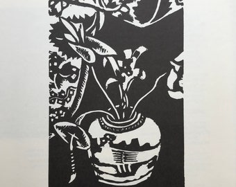 Woodcut Still Life - Etsy