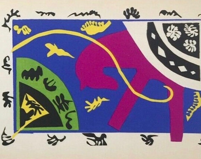 1957 HENRI MATISSE Lithograph 'the Horse, the Rider & the Clown' Jazz ...