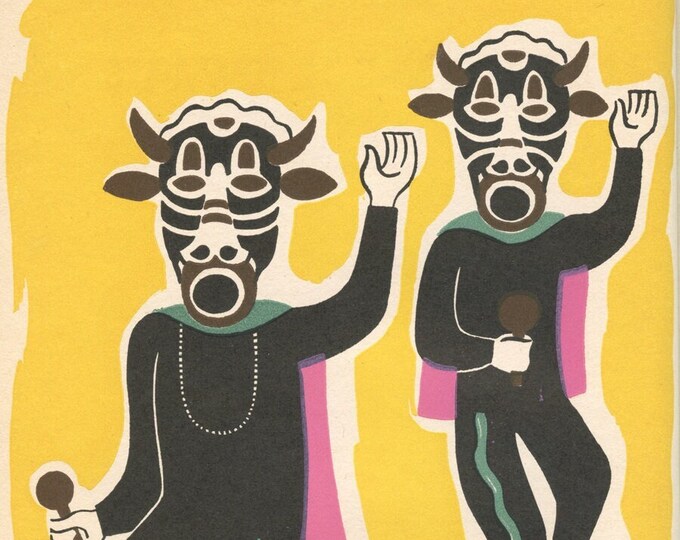 1947 CARLOS MÉRIDA LITHOGRAPH 'dance of the Pascolas - Michoacán ...