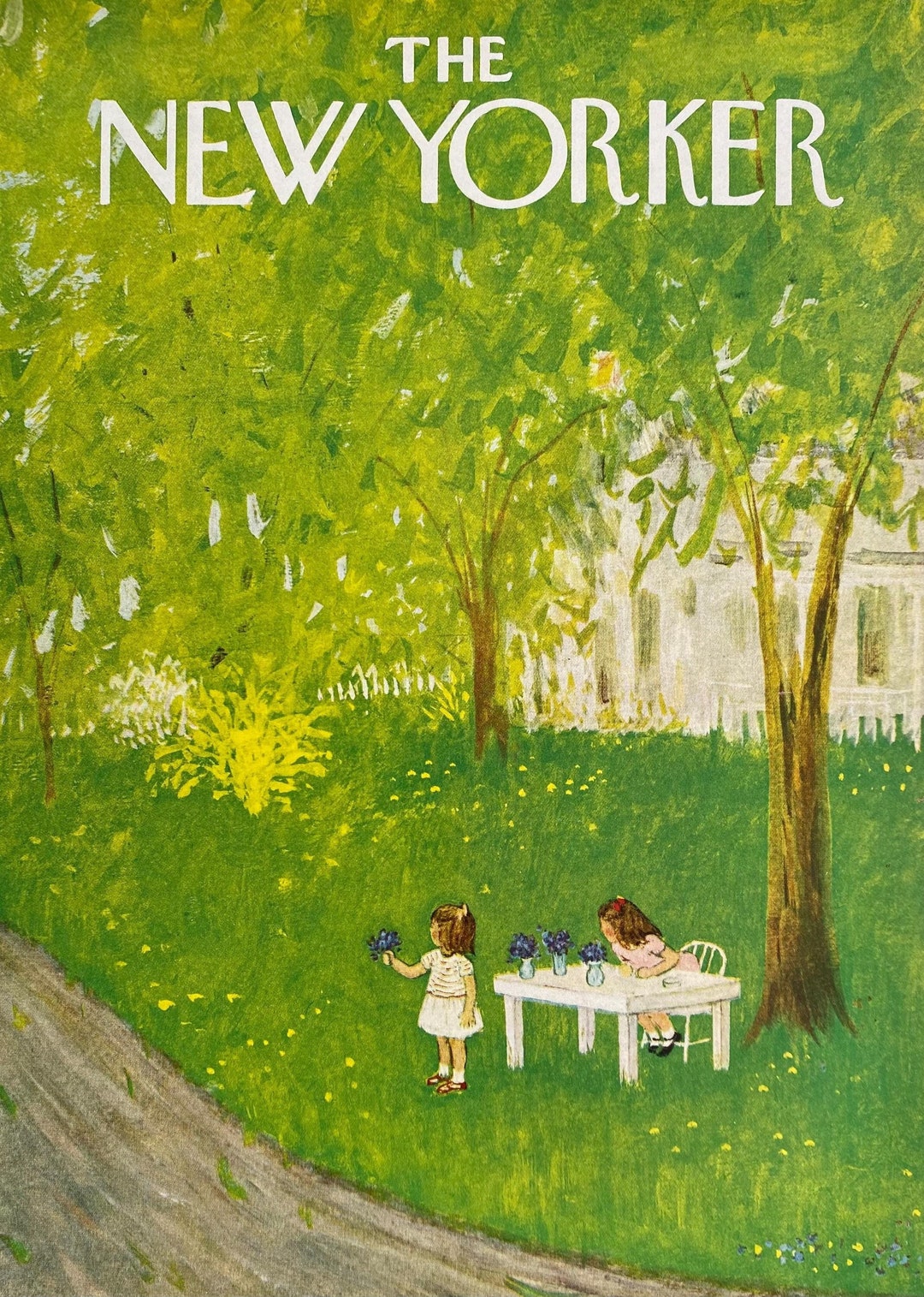 1950 EDNA EICKE LITHOGRAPH for the New Yorker. New York. N.Y.C. Sheet ...