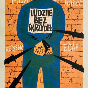 1957 Henryk Tomaszewski. Polish Film Poster Illustration. 'men Without ...