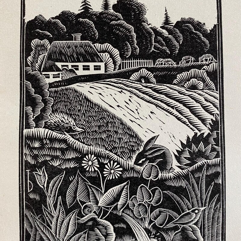 Woodcut Print - Etsy