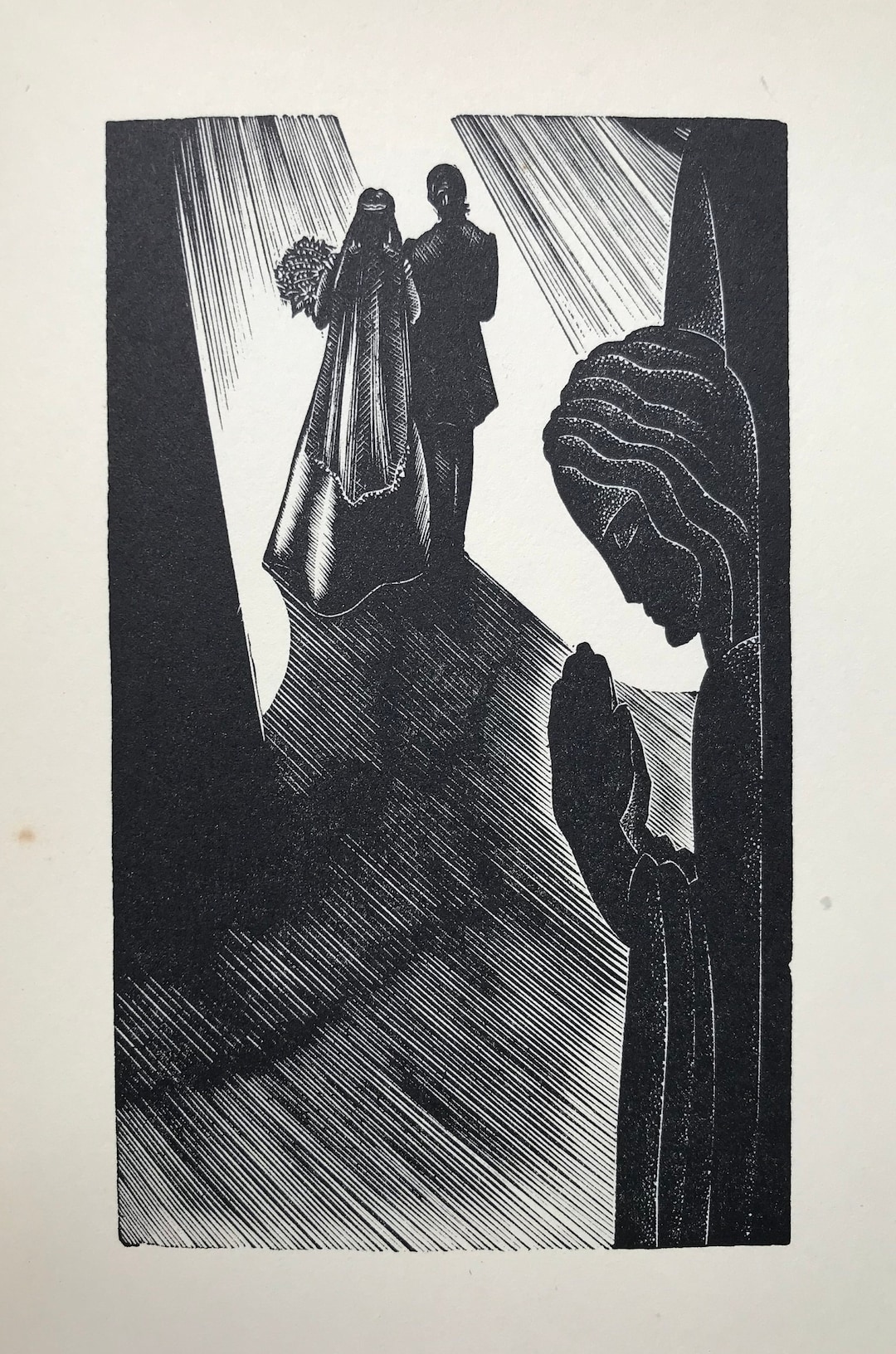 1930 LYND WARD Original Woodcut for 'mad Man's Drum' Jonathan Cape ...