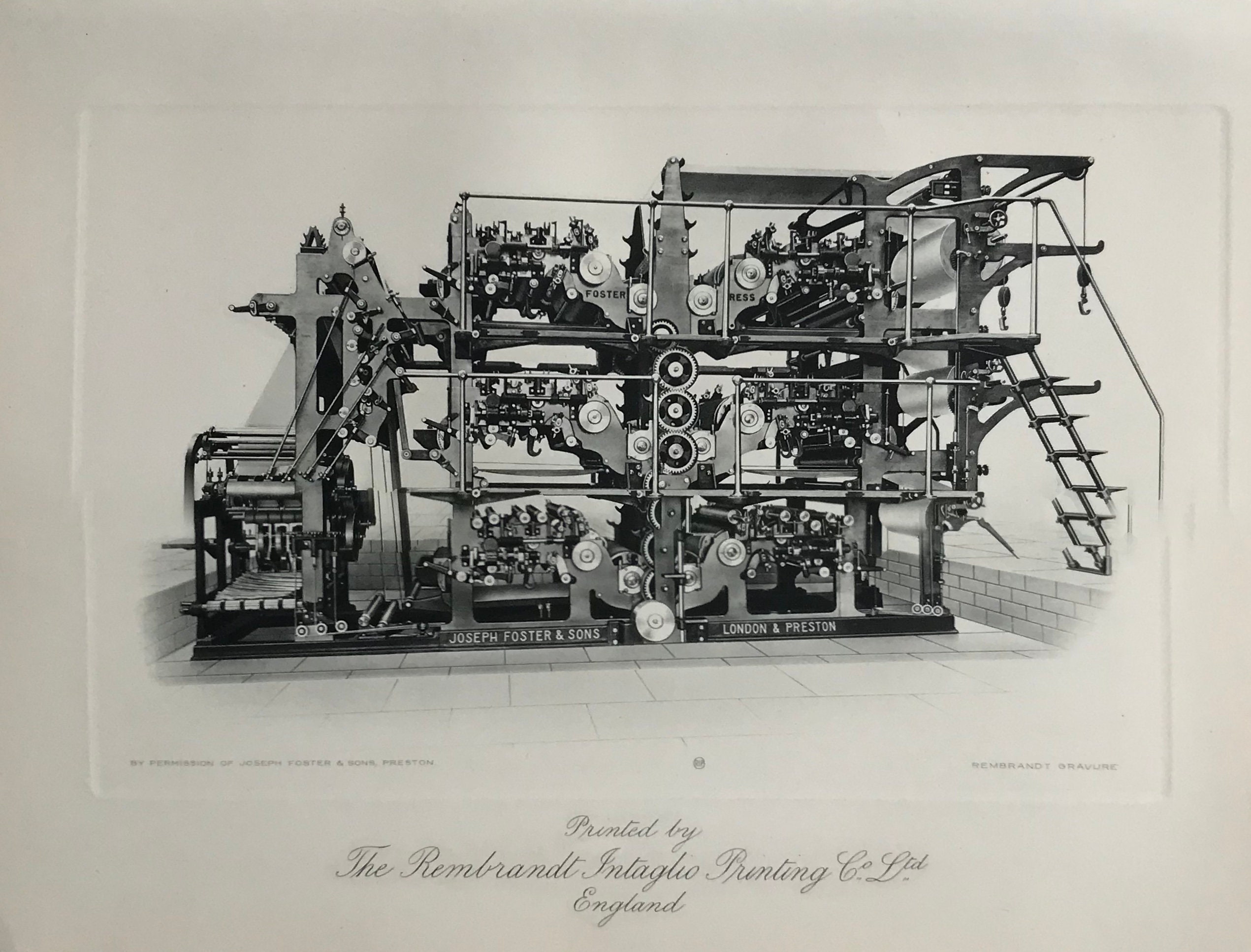 1923 Rembrandt Intaglio Co. Gravure Advert for FOSTER PRINTING | Etsy