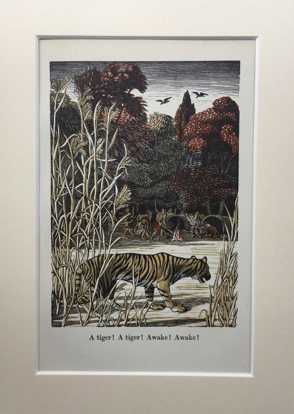 Tiger Cart Handmade Tiger on Cart Wooden Tiger on Cart Folkart Tiger ...