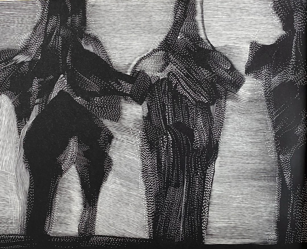 1960 STEFAN MARTIN Wood Engraving 'monumental Figures'. Shenval Press ...