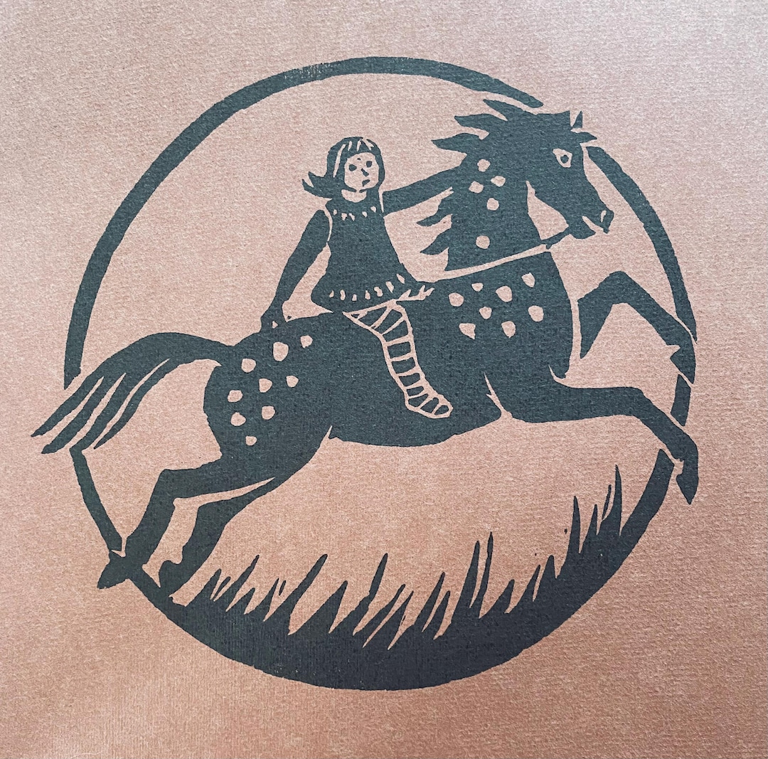 PEGGY ANGUS Linocut of Wallpaper Design Printed From Original Lino. Art ...