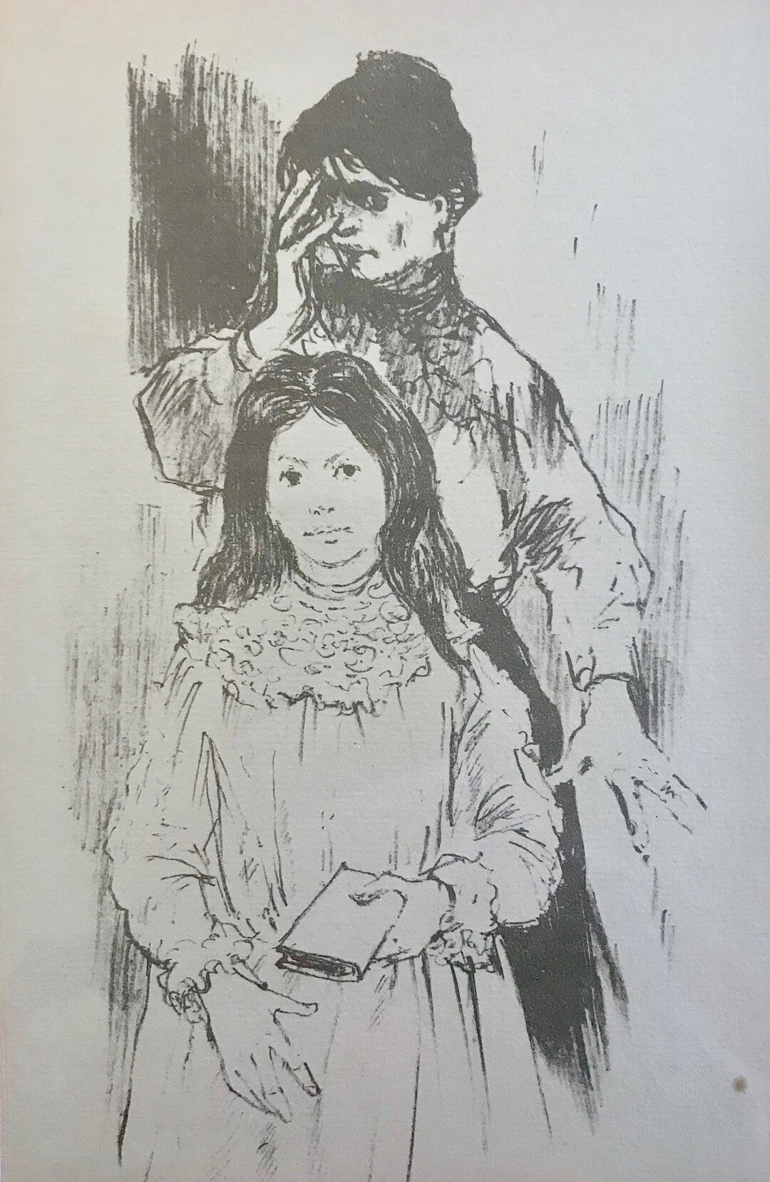 1963 CHARLES MOZLEY LITHOGRAPH 'A Vicarage Family' Edwardian/victorian ...
