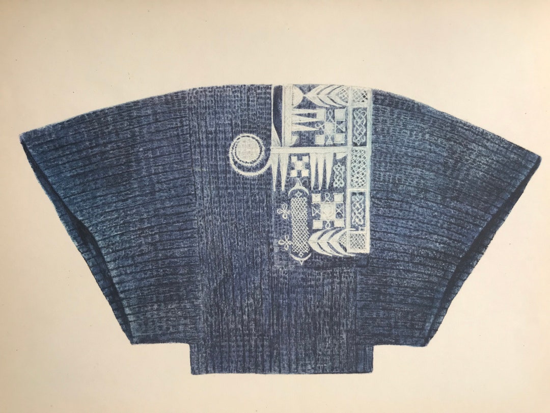 1923 MAX TILKE LITHOGRAPHED Plate of Sudanese Bornu Tobe North African ...