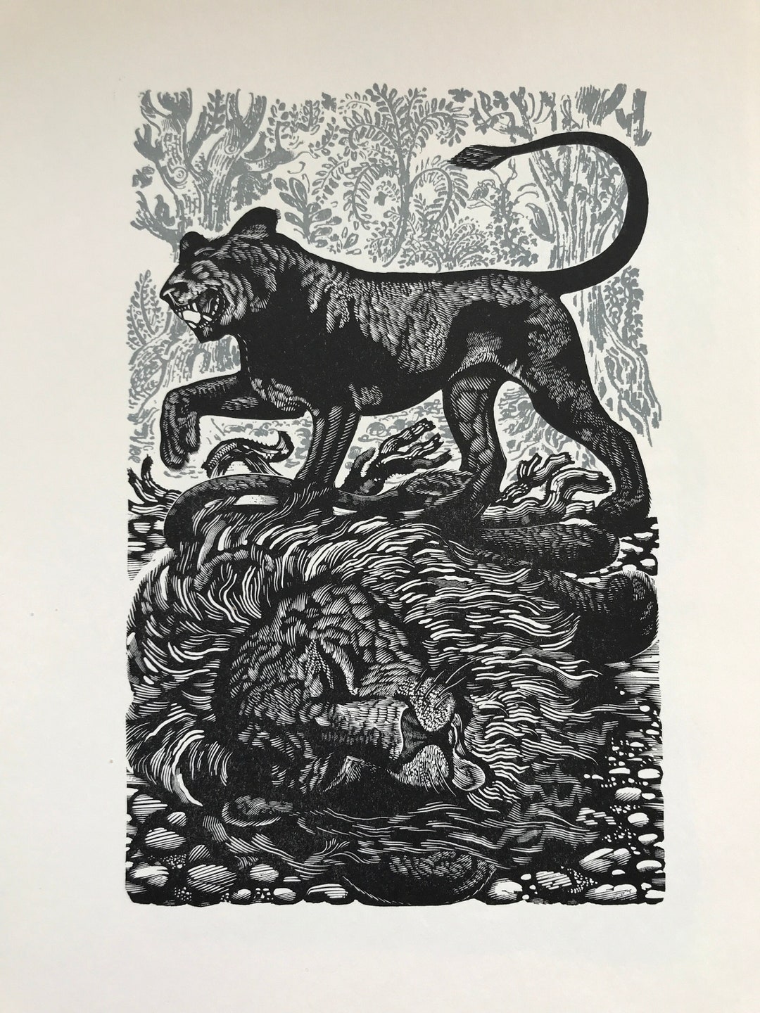 1963 DAVID GENTLEMAN ENGRAVING 2-colour Printed by W.s.cowell Ltd Swiss ...