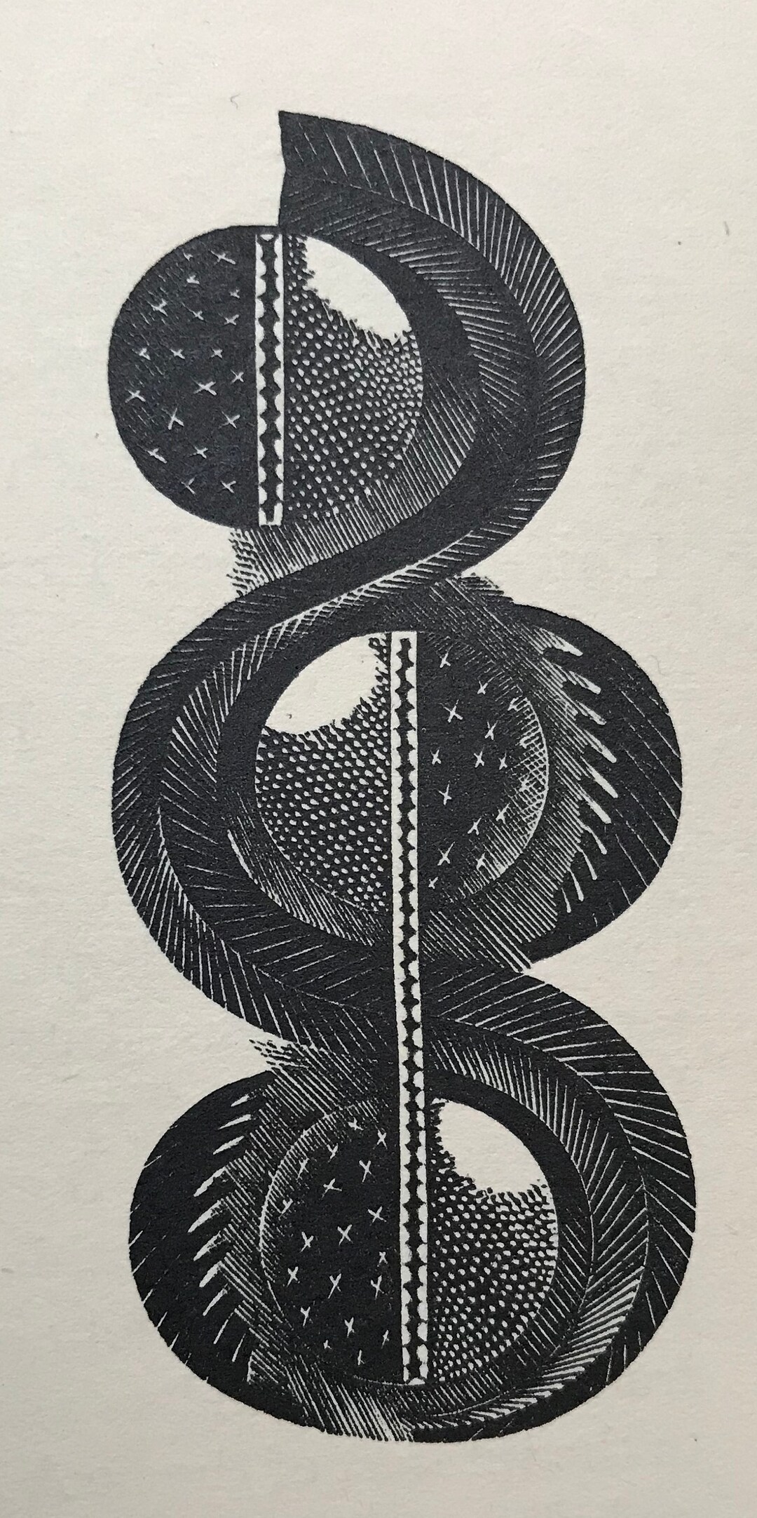 1935 ERIC RAVILIOUS Wood Engraving Curwen Press Signature First Issue ...