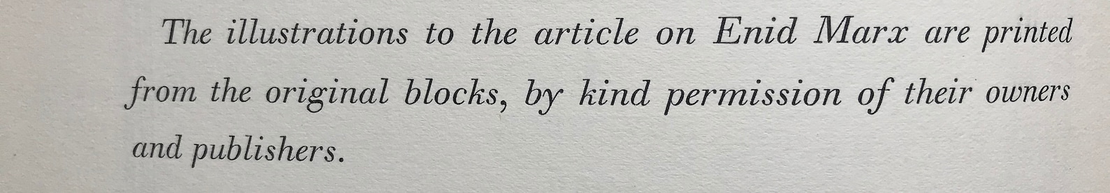 1936 ENID MARX Design for a Calendar Wood Engraving From the | Etsy UK