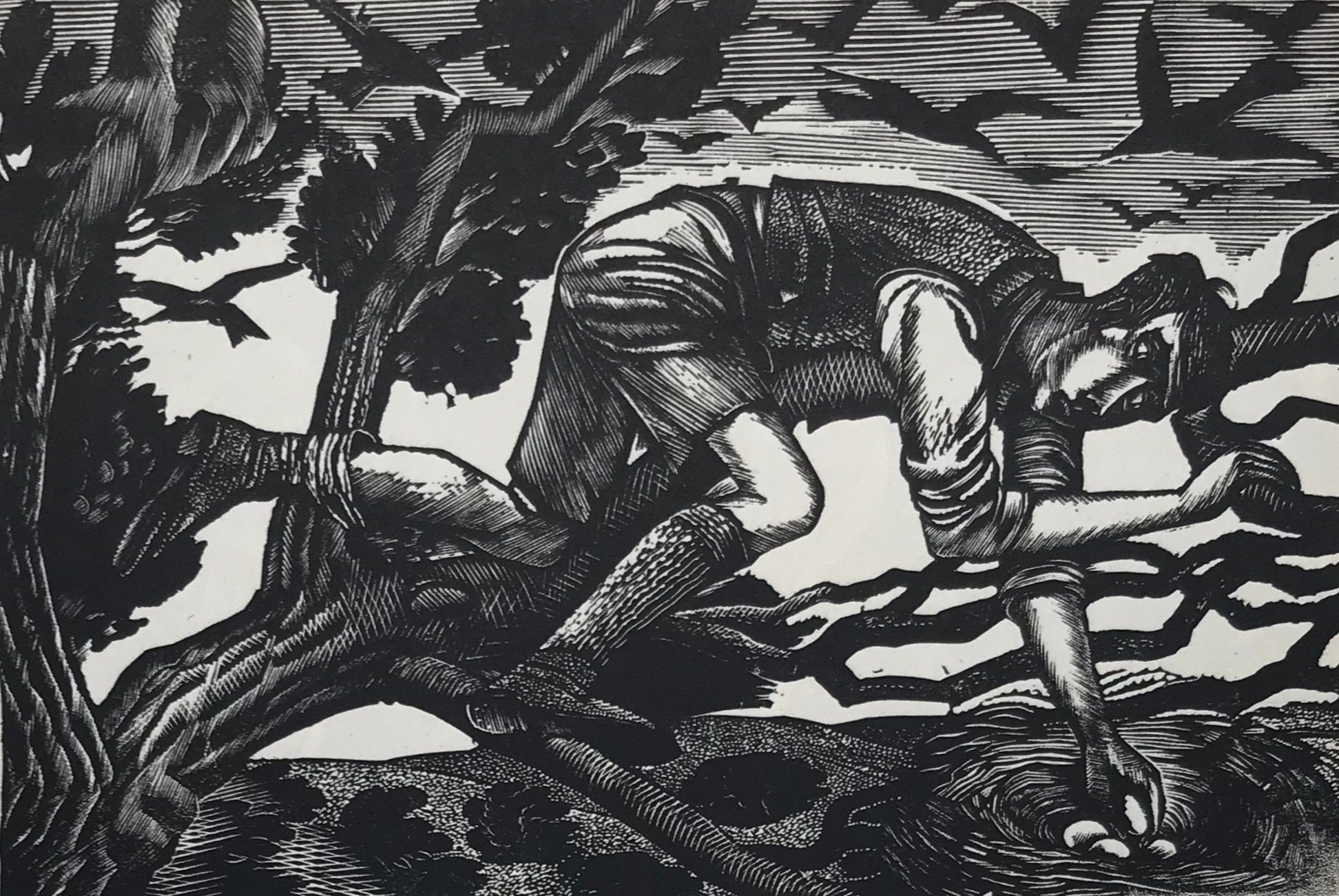 ERIC RAVILIOUS Wood Engraving. Bird Nesting. Printed on - Etsy UK