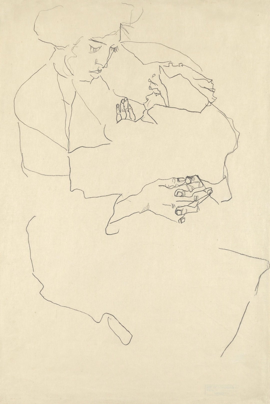 EGON SCHIELE. Mutter Mit Kind (1910). Mother and Child. Original in the ...