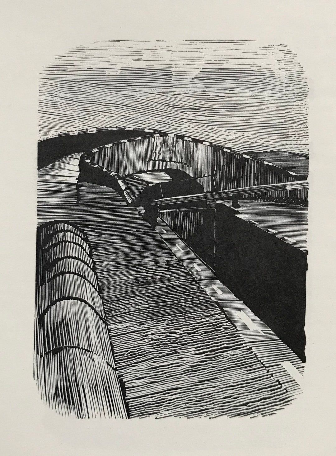 1963 ALAN MAY ENGRAVING From Wood Block for 1963 Kynoch Press Notebook ...