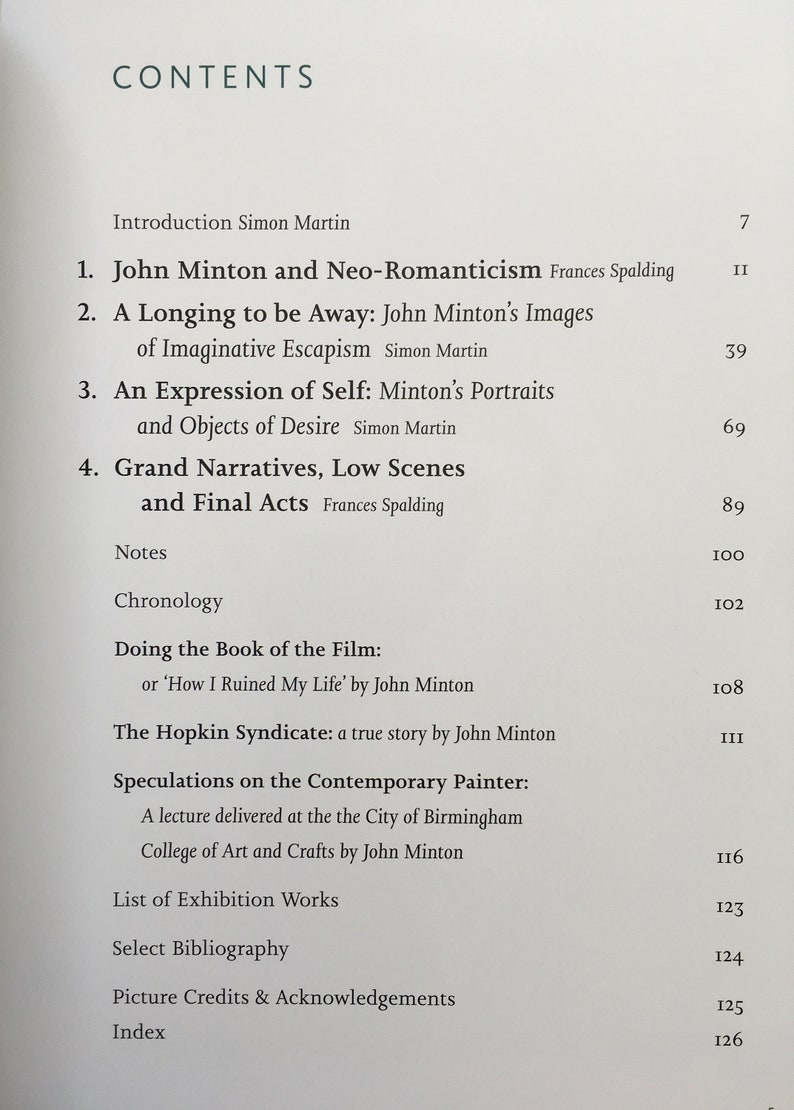 John Minton A Centenary Exhibition Simon Martin Frances Spalding 128pp ...