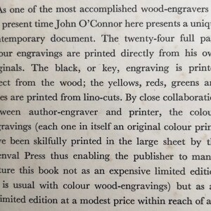 1950 JOHN O'CONNOR Wood Engraving/linocut From Original Block 'diamond Pattern-canals, Barges ...