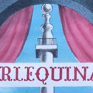 1943 CLARKE HUTTON LITHOGRAPH 'harlequinade' Noel Streatfeild Chiswick ...