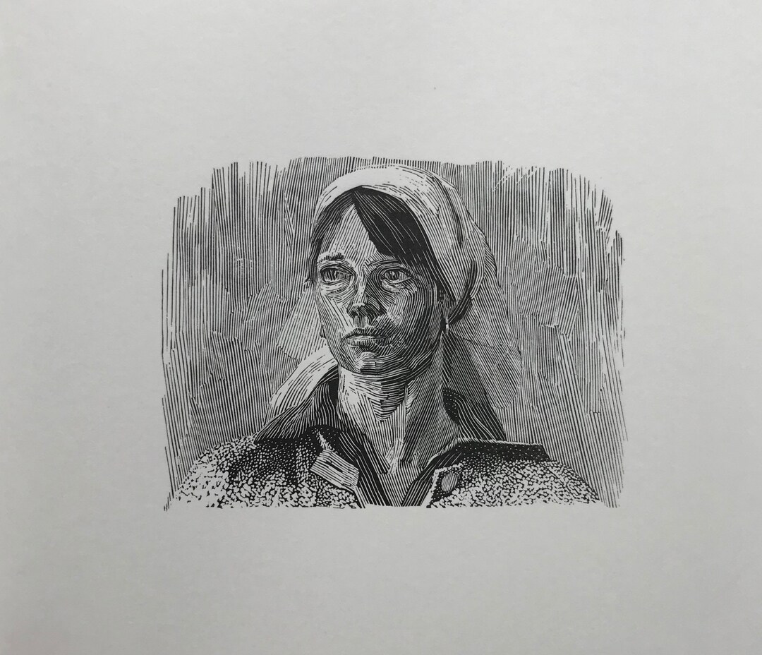 1997 SIMON BRETT Wood Engraving on Zerkall Mould-made Paper. Rampant ...