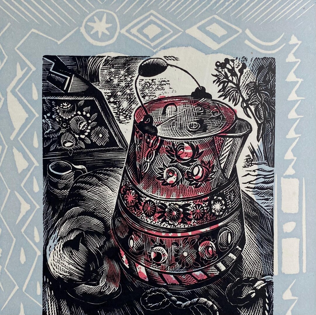 1950 JOHN O'CONNOR Wood Engraving/linocut From Original Block ...