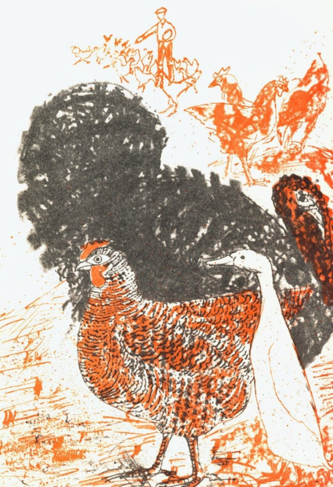 1969 Walter Hoyle Illustration for Women's Institute Recipe Book ...