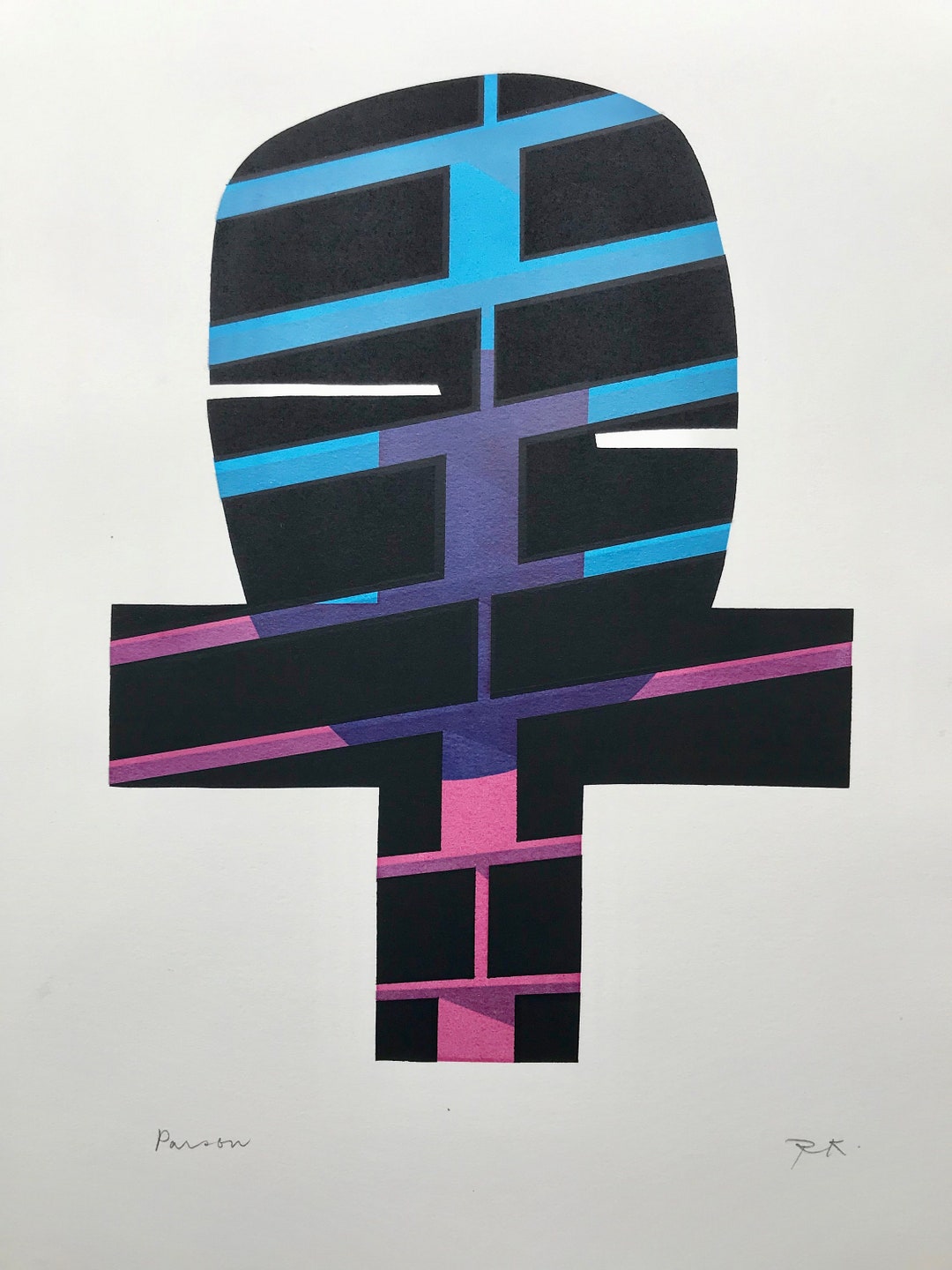 1967 RONALD KING SIGNED Silkscreen 'parson' Chaucer Prologue to the ...