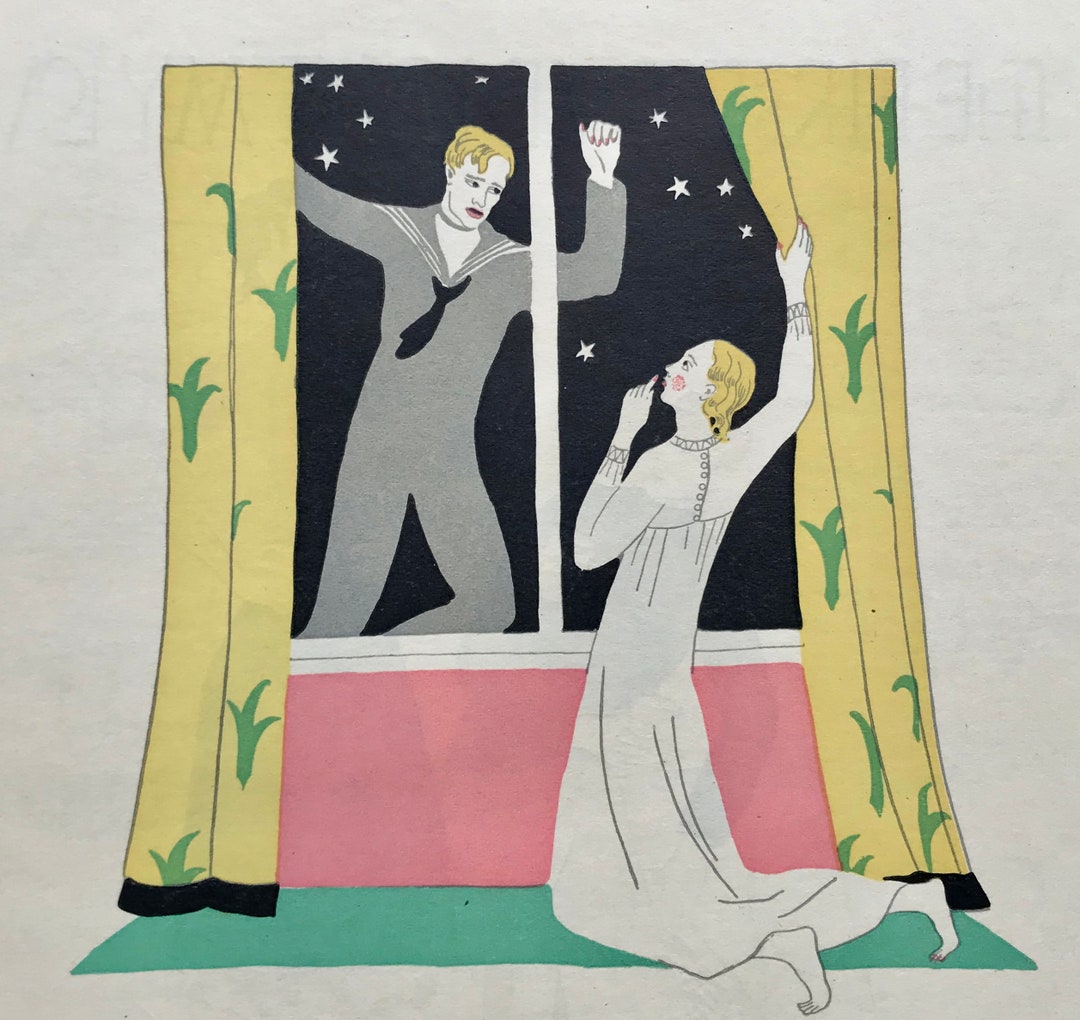 1927 Lithograph Cresset Press 'go Through My Window-chelsea Song Book ...