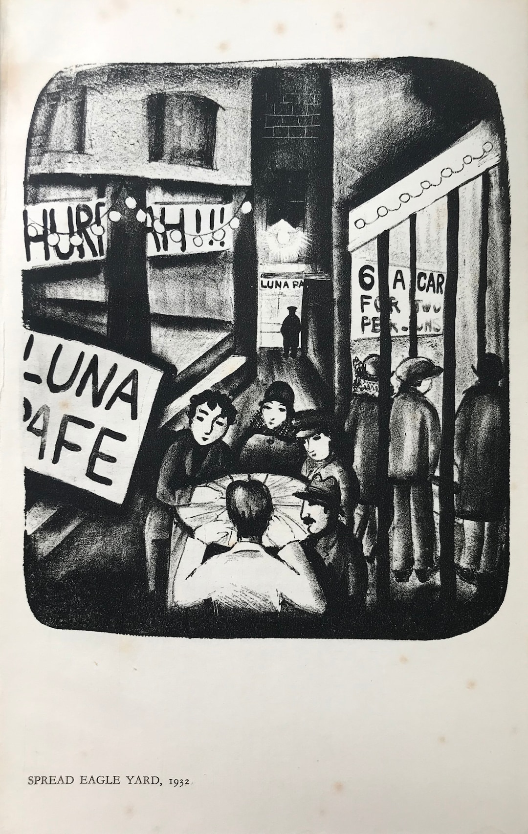 1932 PEARL BINDER Lithograph 'spread Eagle Yard-whitechapel' LONDON'S ...