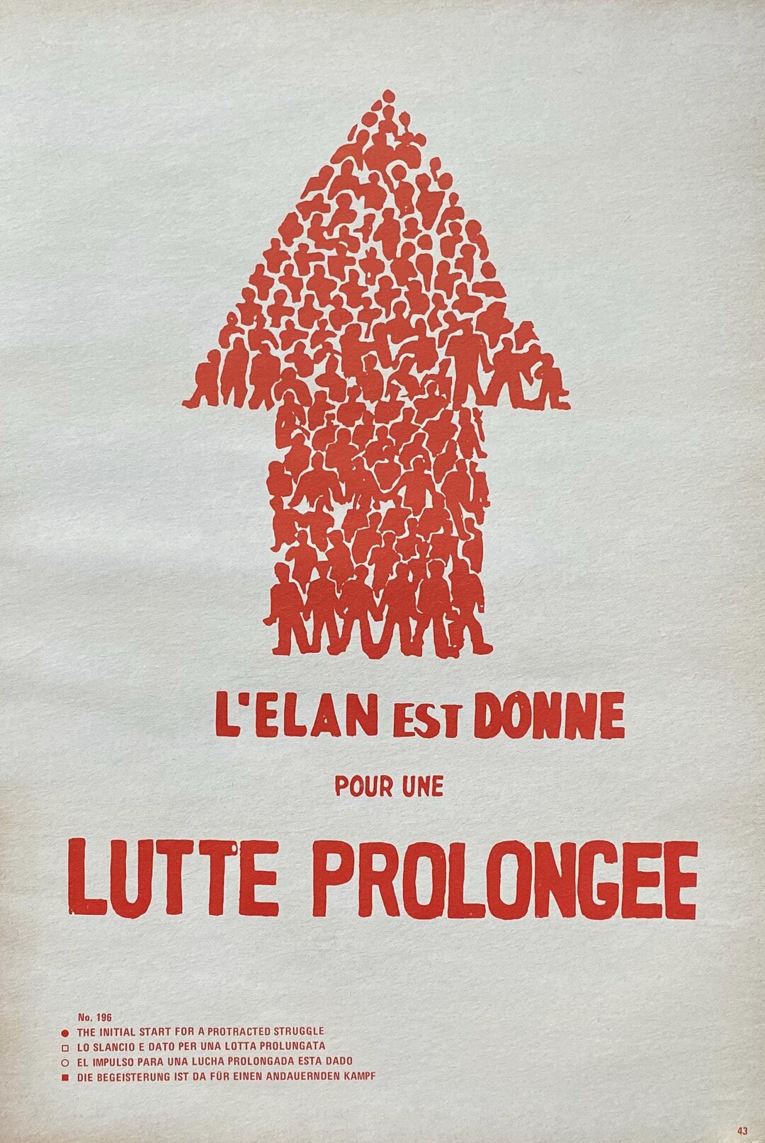 1969 MAY 1968 Paris Revolutionary Poster Atelier Populaire C.16x11ins ...