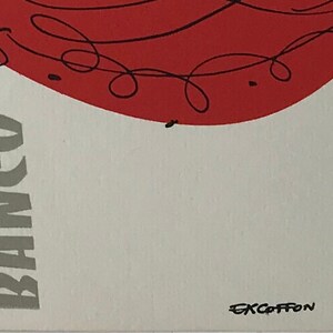 1951 ROGER EXCOFFON Advert for BANCO Fonderie Olive. Italy Paris ...