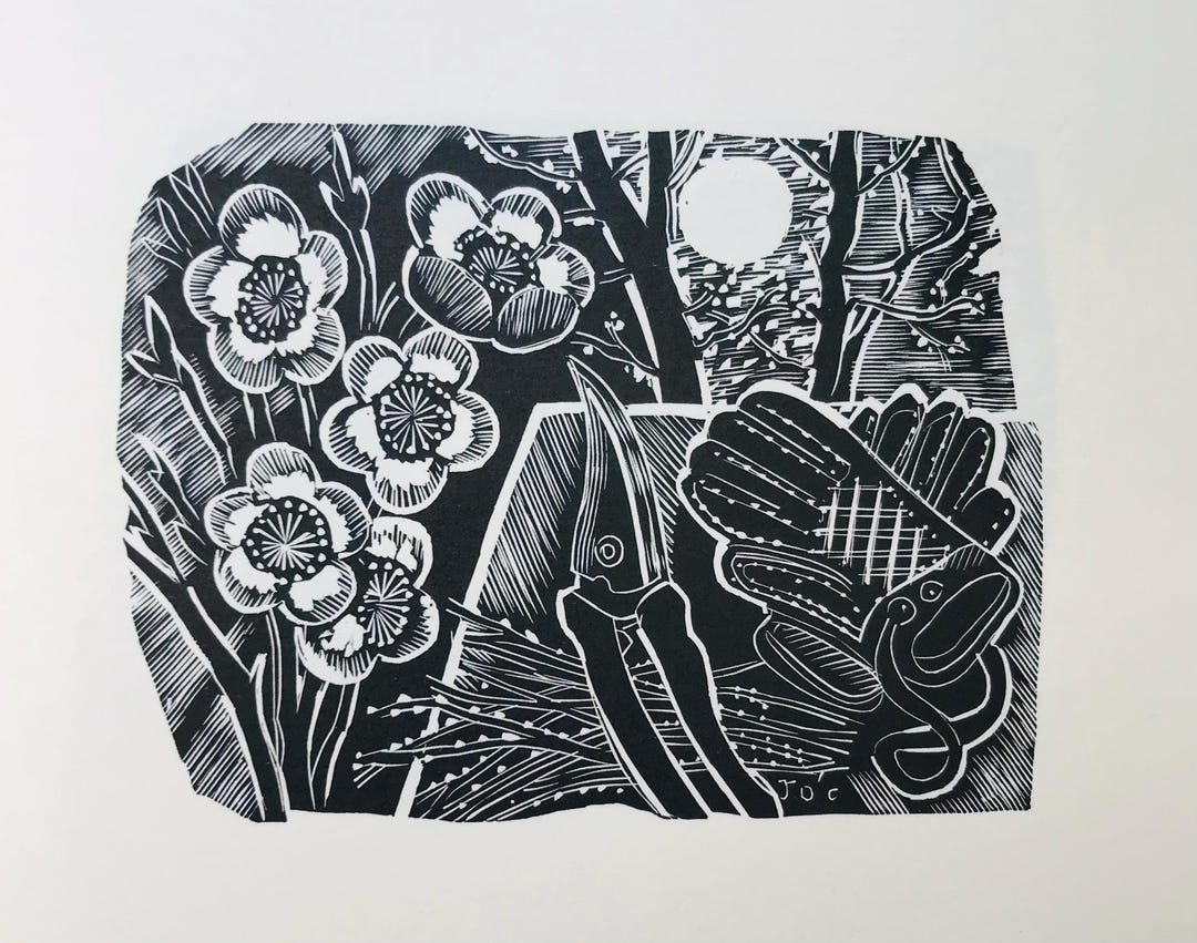 John O'connor 'CUTTING BACK' Original Woodcut Engraving Whittington ...