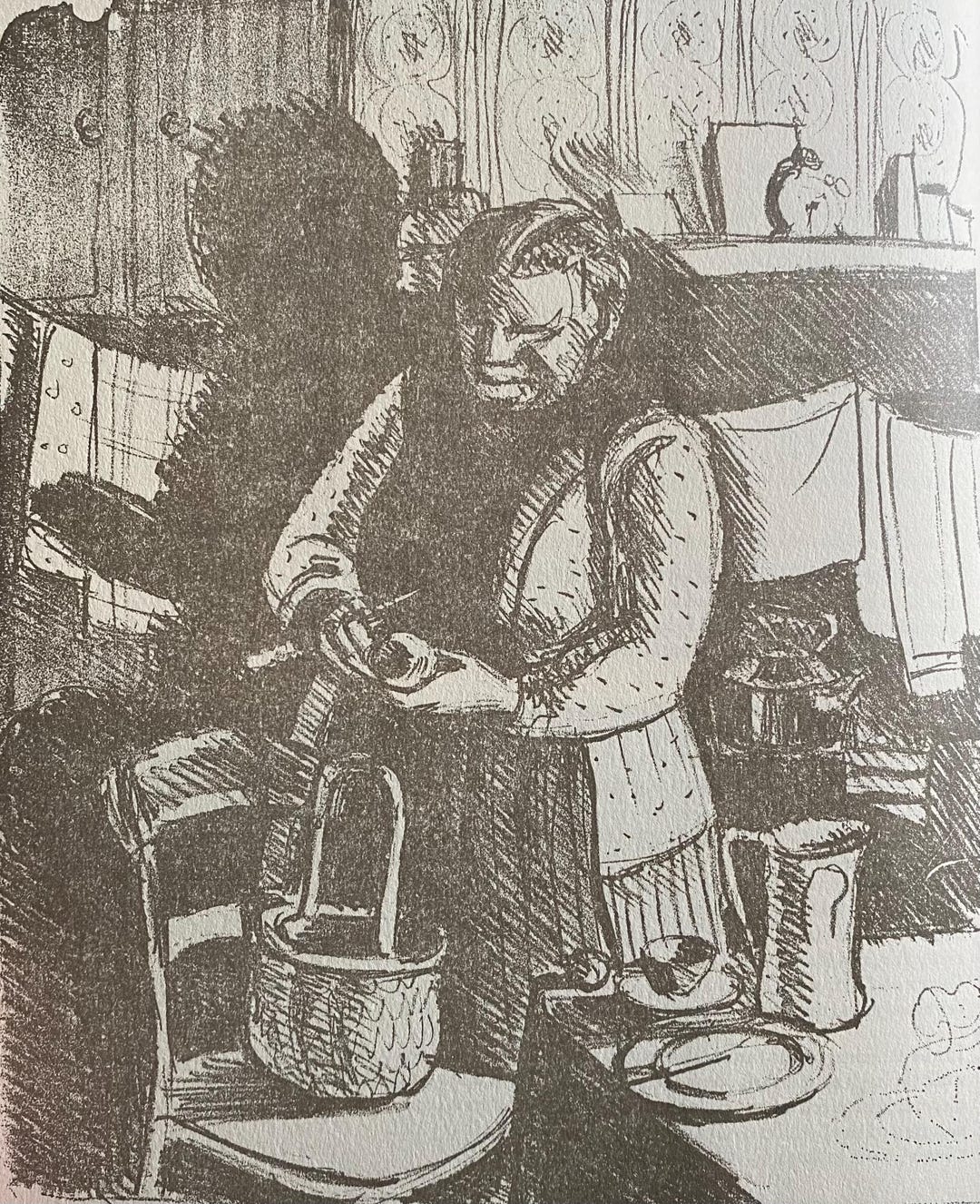 PEGGY ANGUS Mrs Cooper of Tile Barn. Print. Art for Life Carolyn Trant ...