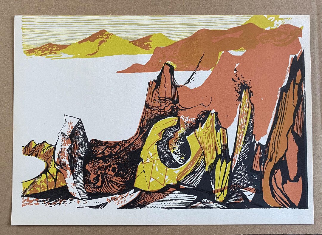 1948 JOHN MINTON RARE Proof Copy Lithograph Original 1st Ed 'time Was ...