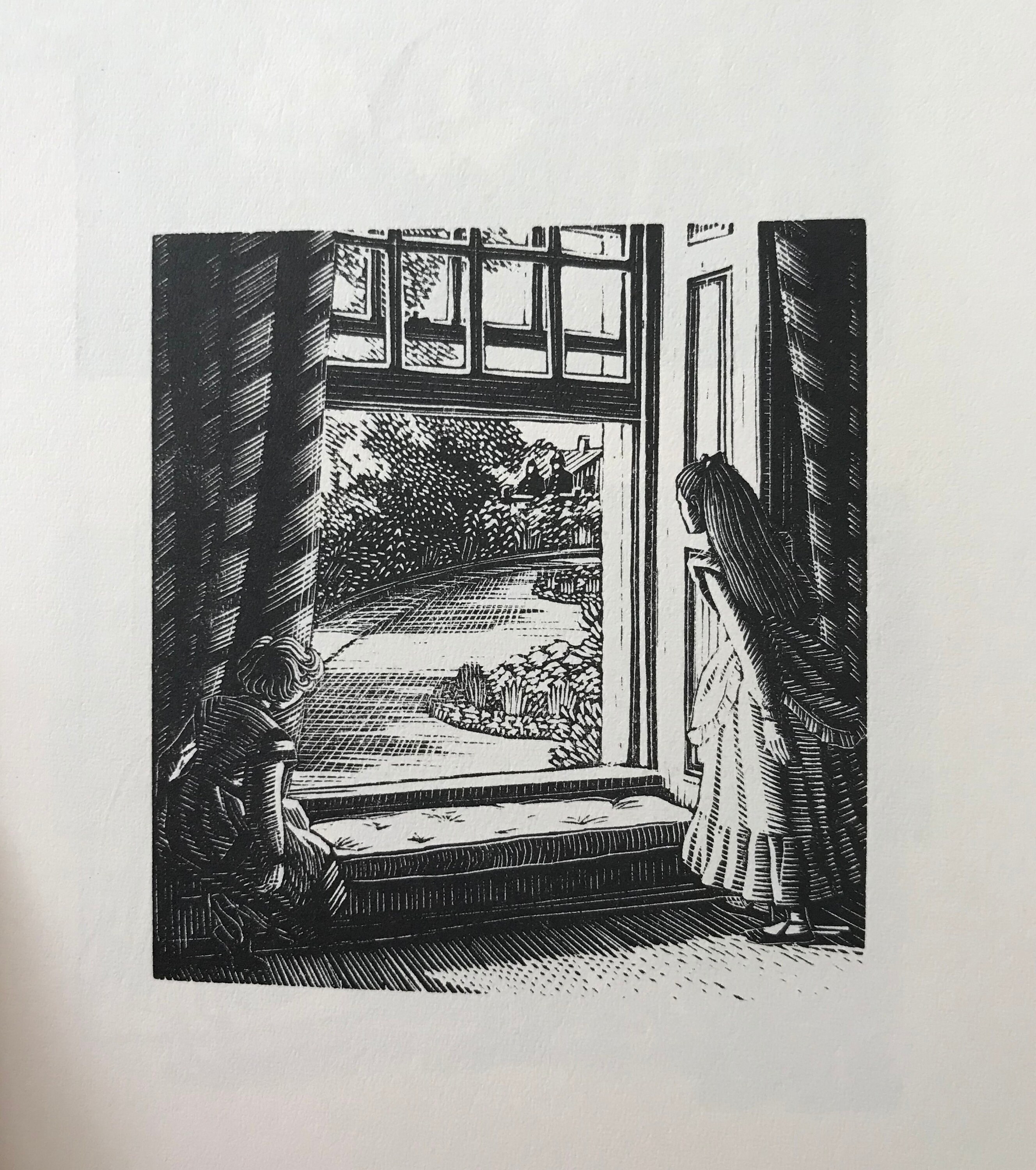 GWEN RAVERAT 'the Library Window' Wood Engraving Printed From the ...