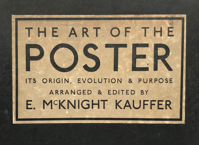 1924 EDWARD WADSWORTH Poster stampato 'The Art of the Poster' (1a ed ...