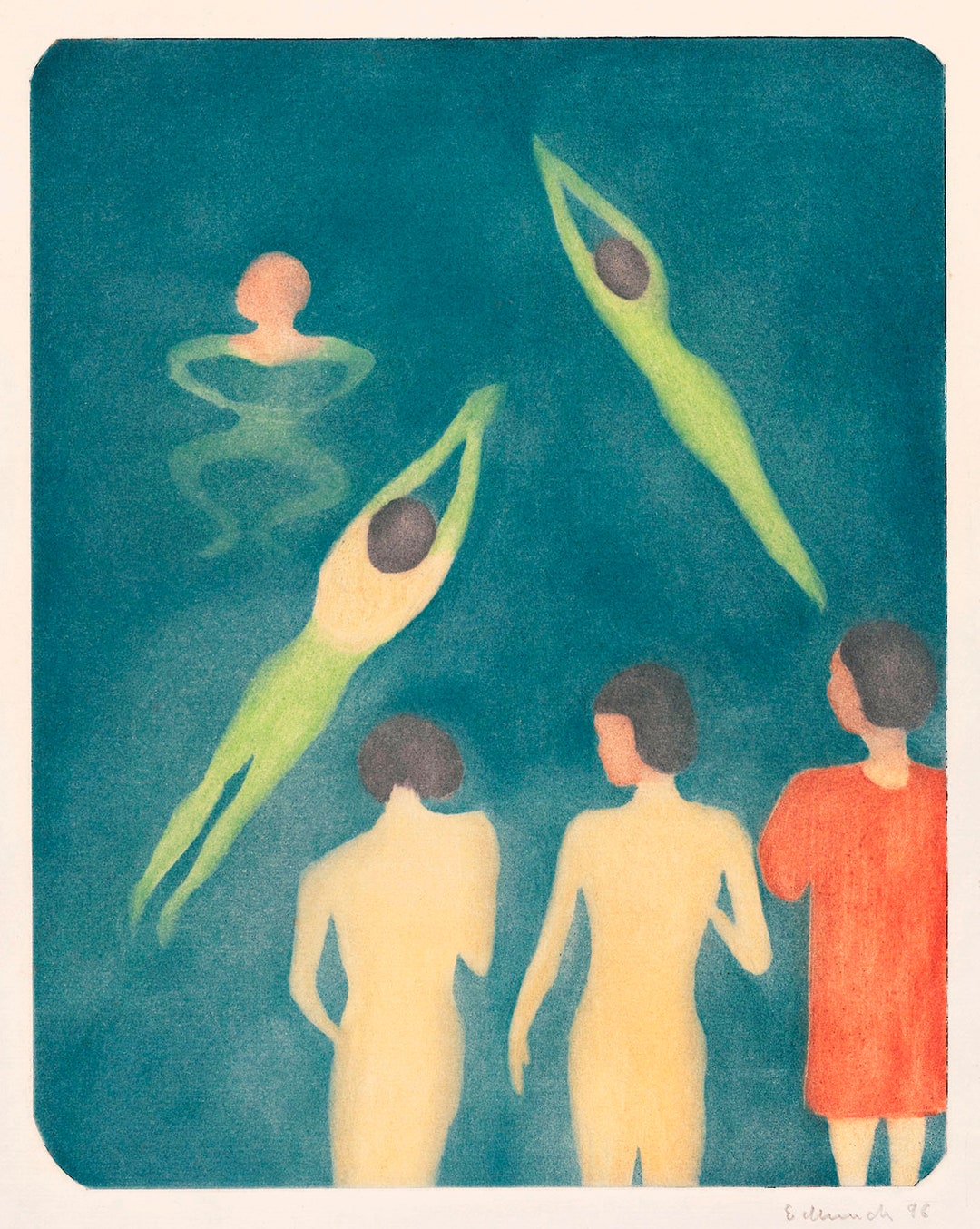 EDVARD MUNCH Boys Bathing (1896). Original in the Art Institute of ...