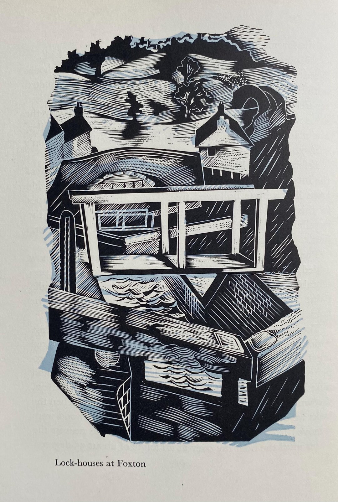 1950 JOHN O'CONNOR Wood Engraving/linocut From Original Block 'foxton ...