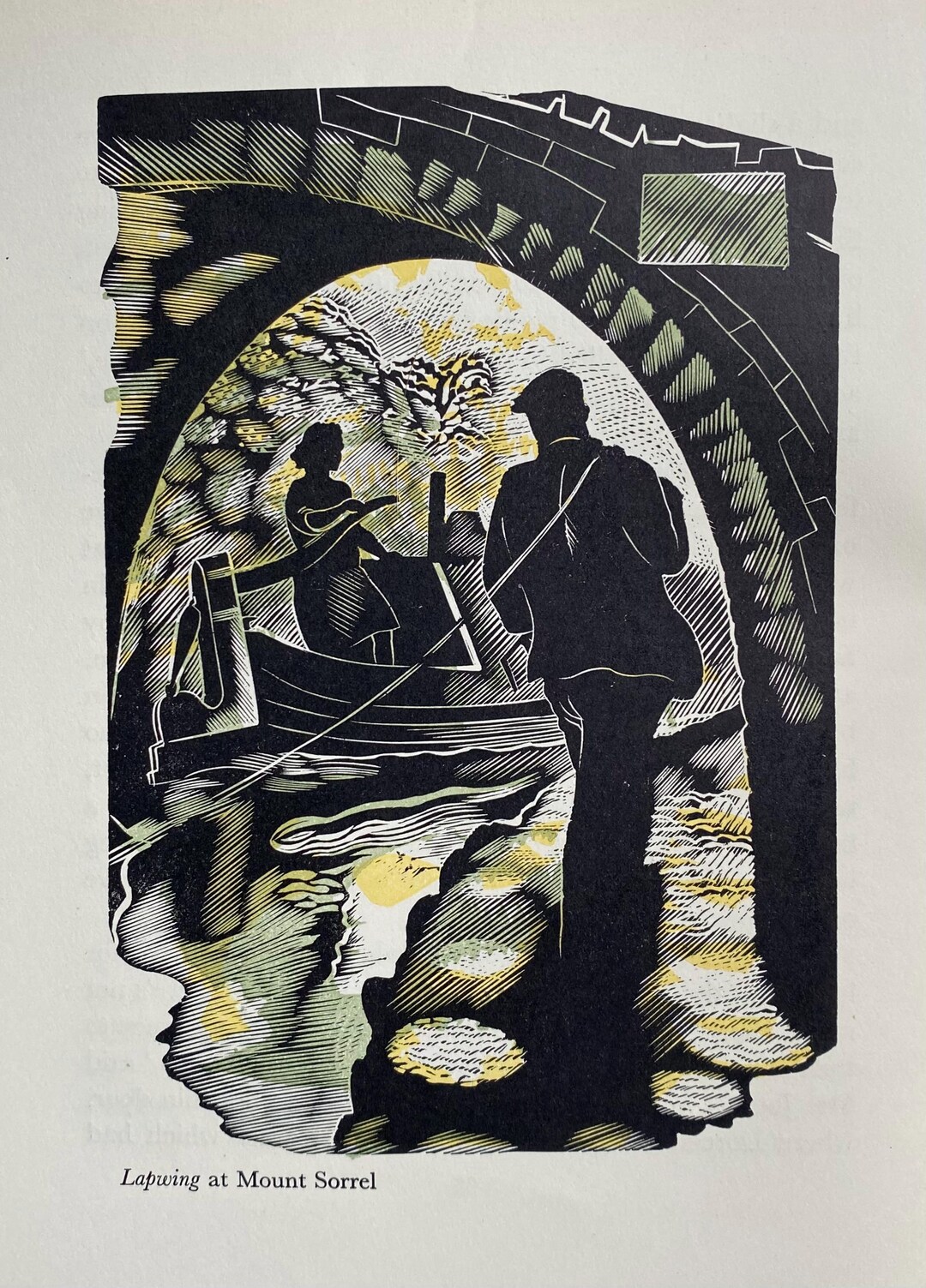 1950 JOHN O'CONNOR Wood Engraving/linocut From Original Block 'mount ...