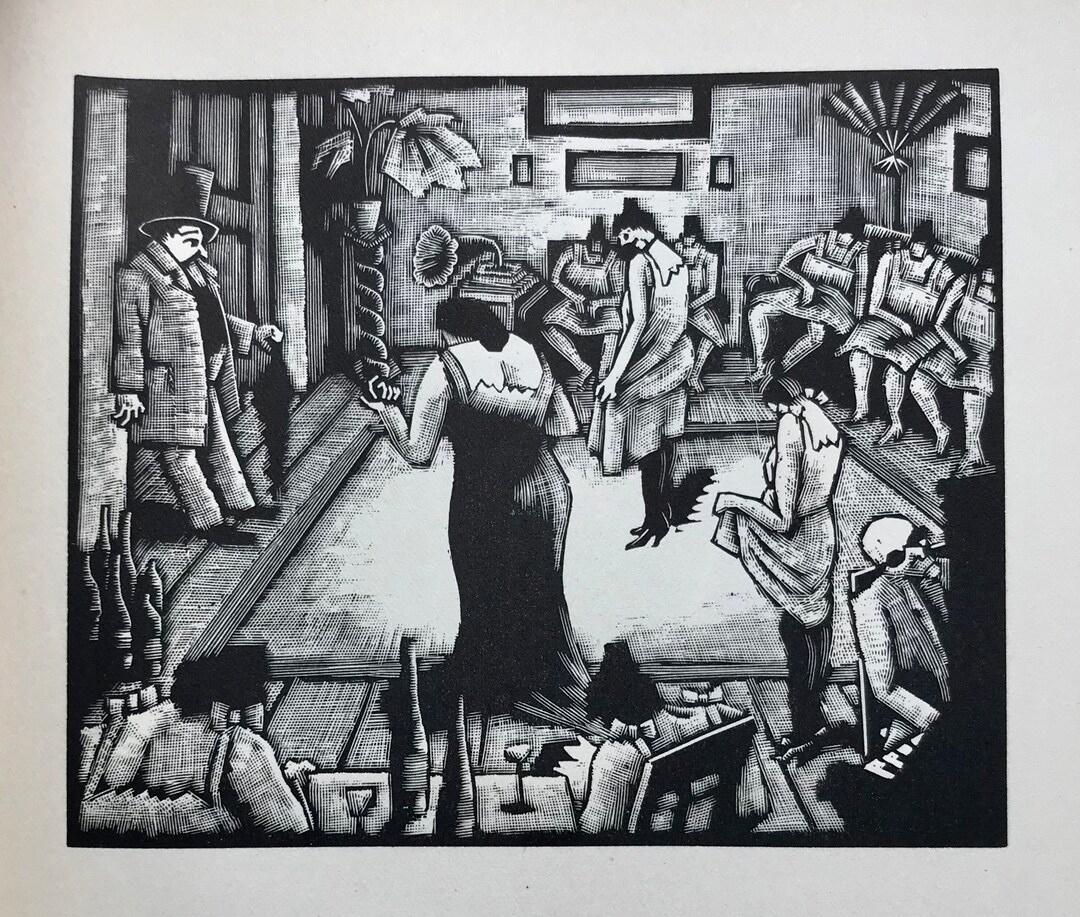 1930 Otto Nückel Lead Engraving Published 'destiny' Schicksal Albert E ...