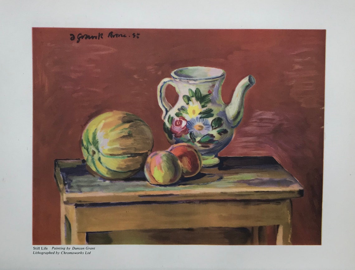 1953 DUNCAN GRANT LITHOGRAPH 'still Life' Chromoworks | Etsy
