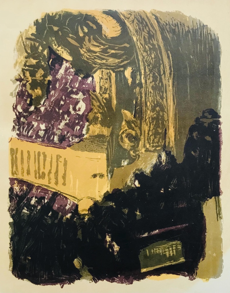 1948 EDOUARD VUILLARD LITHOGRAPH. Published by Andre Sauret at the ...