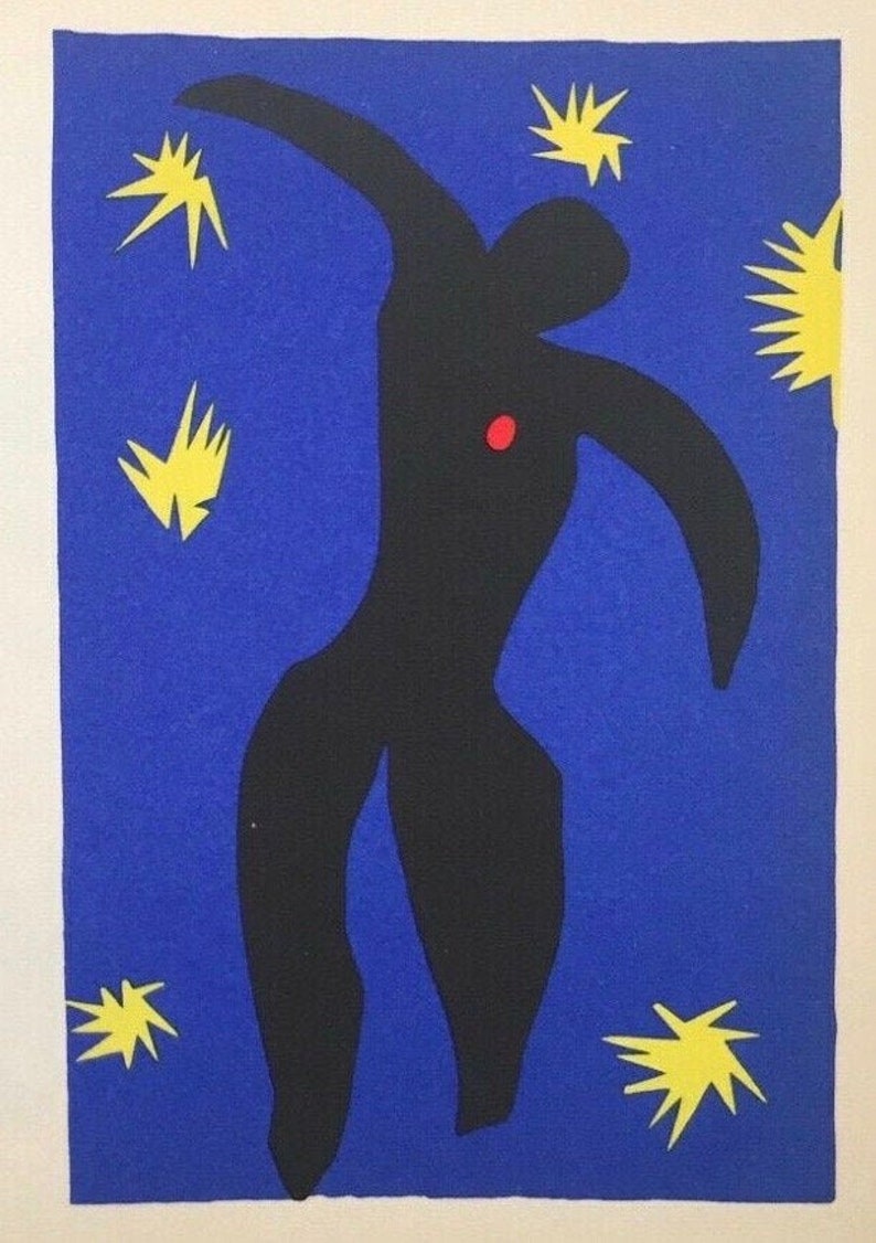 1957 HENRI MATISSE Lithograph 'icarus' Jazz Acrobat - Etsy UK