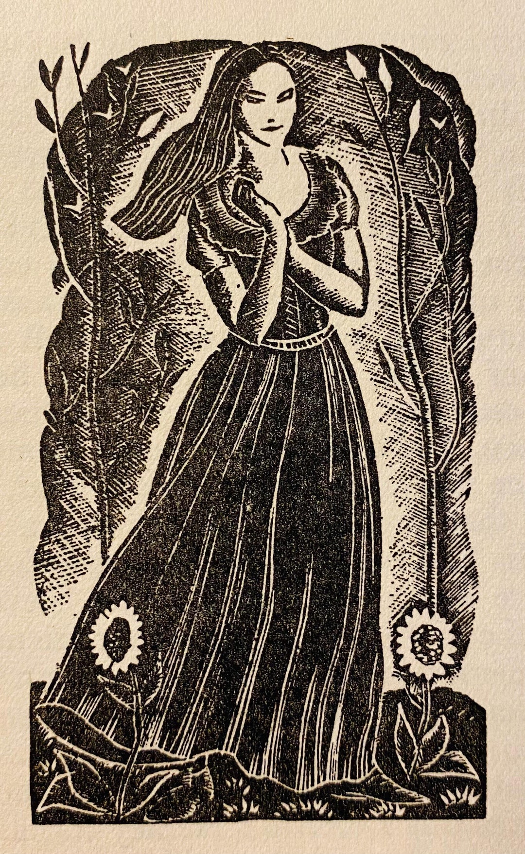 1933 MICHAEL WICKHAM WOODCUT Image Size C3.5x2ins.. - Etsy