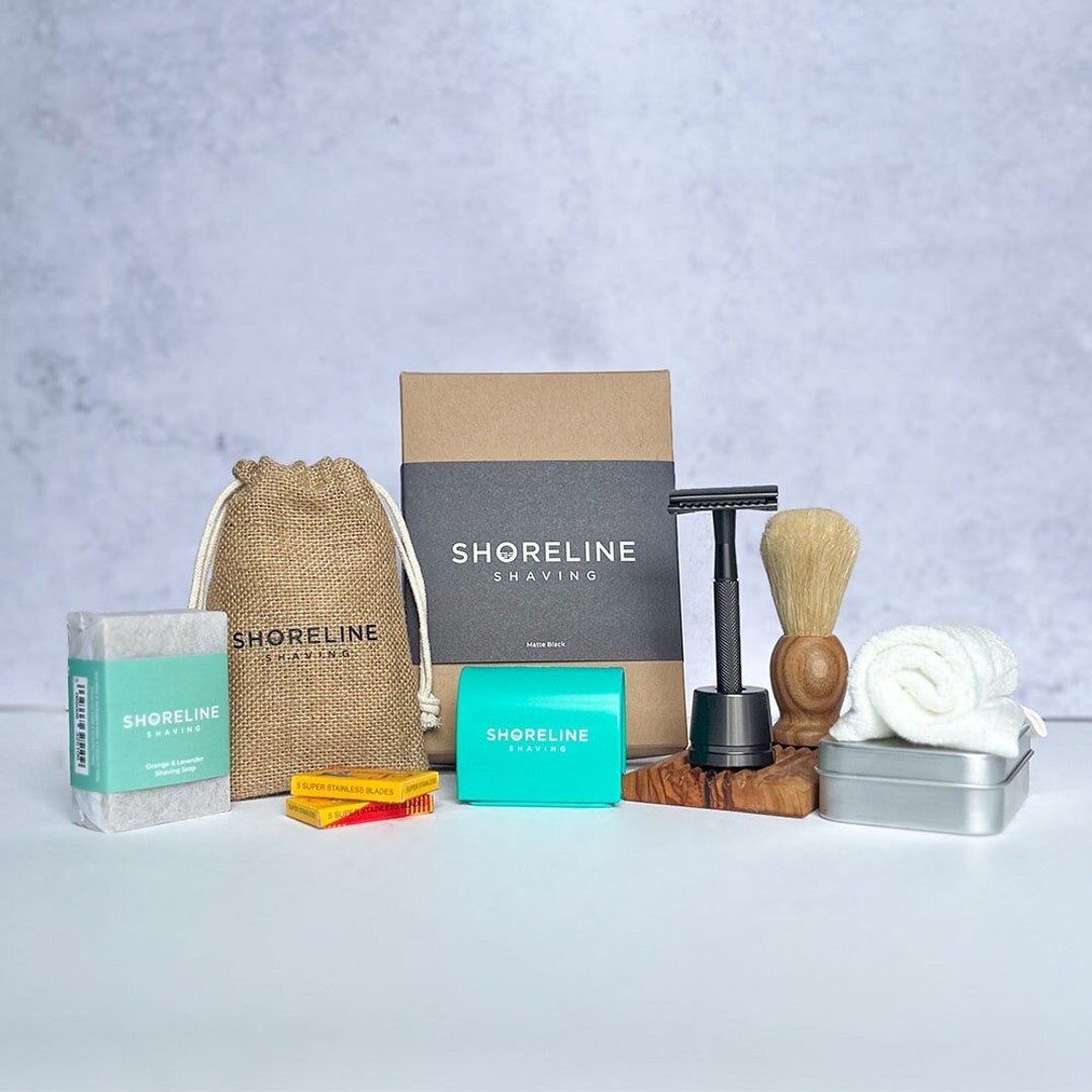Men's Safety Razor Grooming Kit – Handmade Eco Shaving Set - Etsy UK