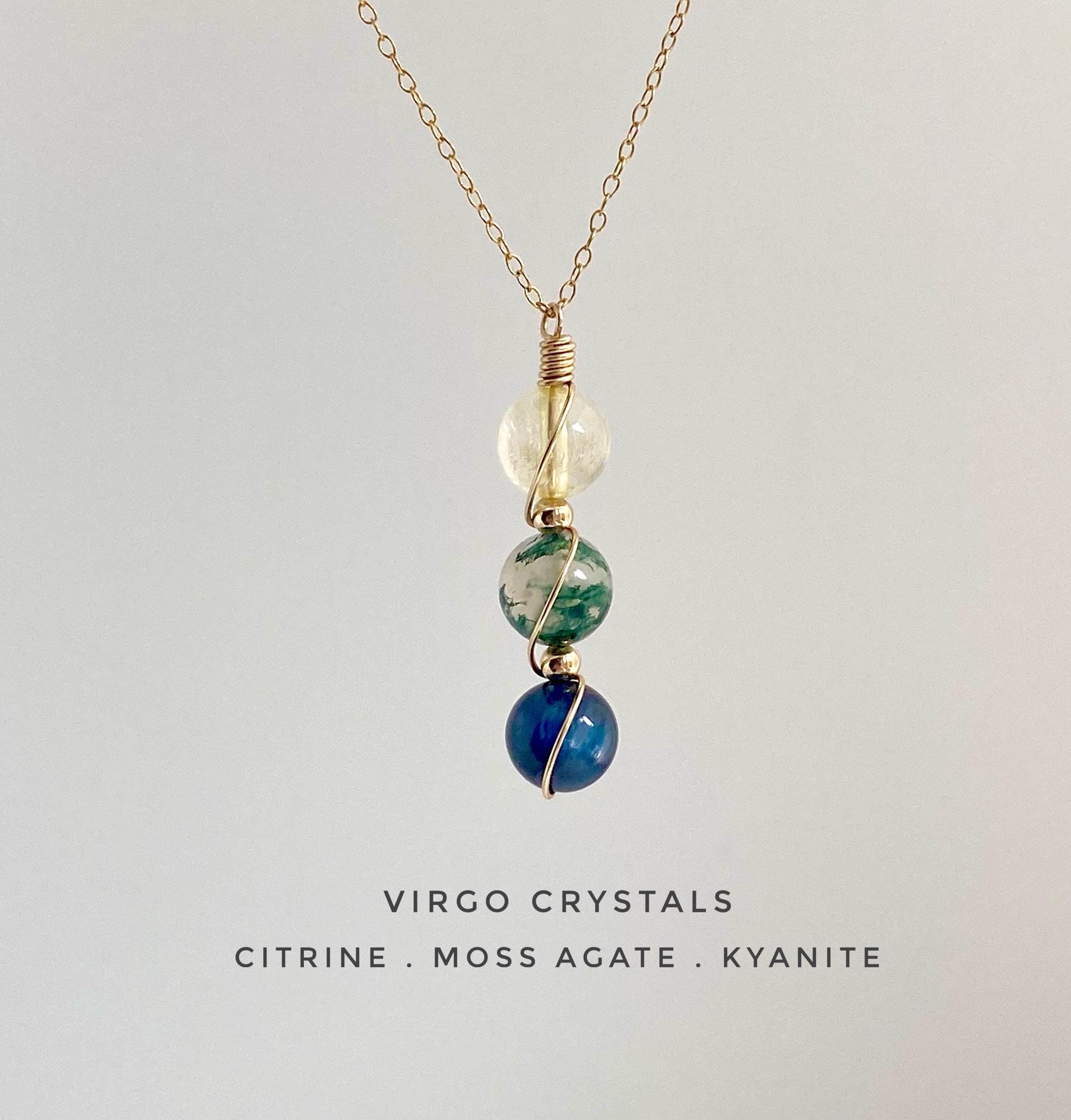 14k gold virgo necklace store