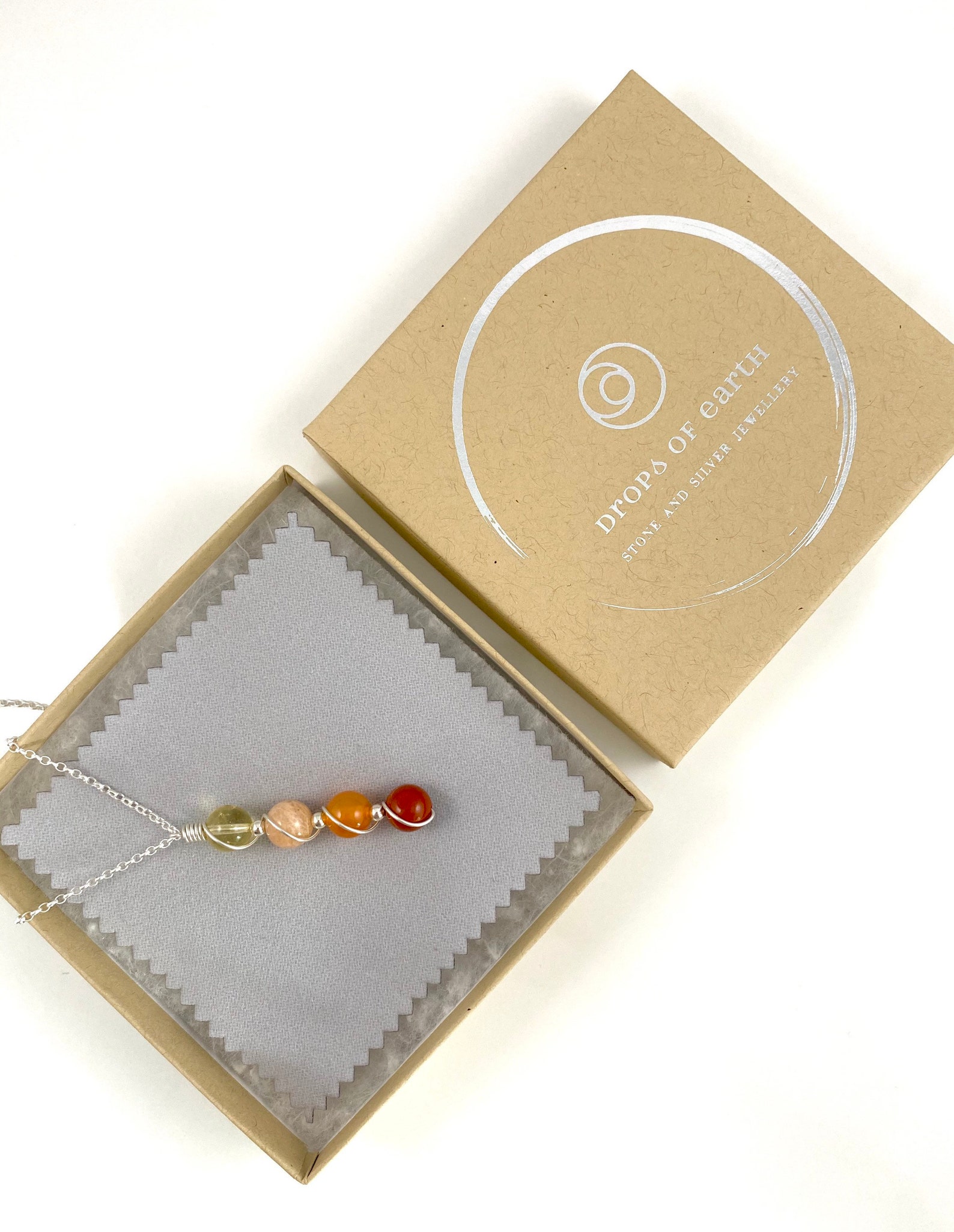 Autumn Necklace With Crystals Citrine Carnelian Sunstone Red Jasper - Etsy